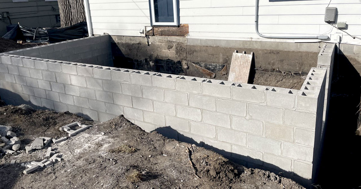 Building A Home Addition Foundation In St. Louis Park | White Crane ...