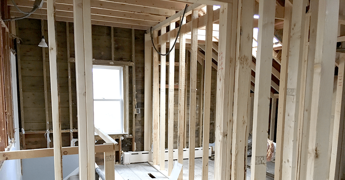 Remodeling An Attic In Minneapolis - Framing | White Crane Design:Build